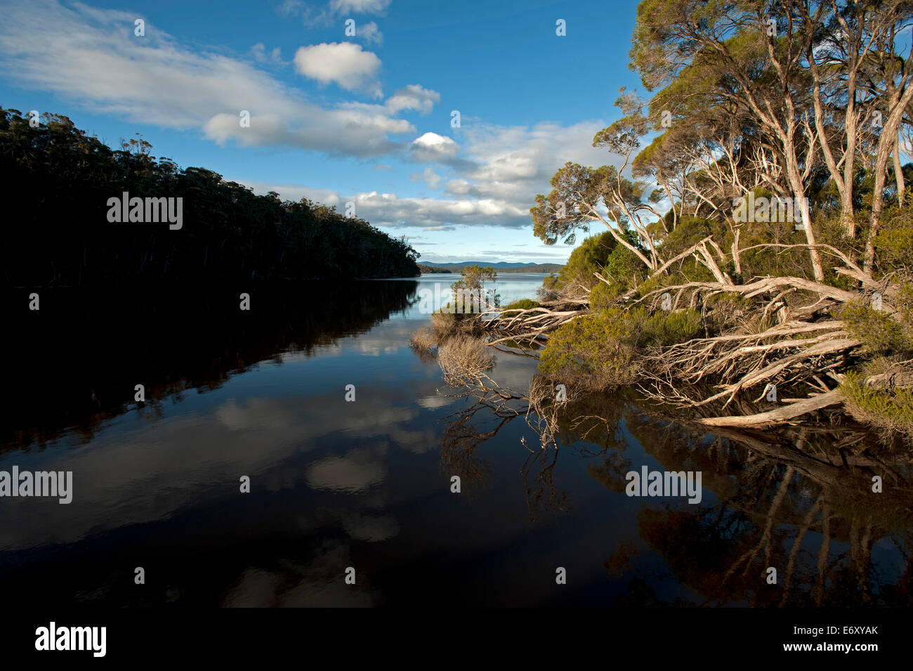 Mallacoota Inlet with reflection, Croajingolong National Park, Victoria ...