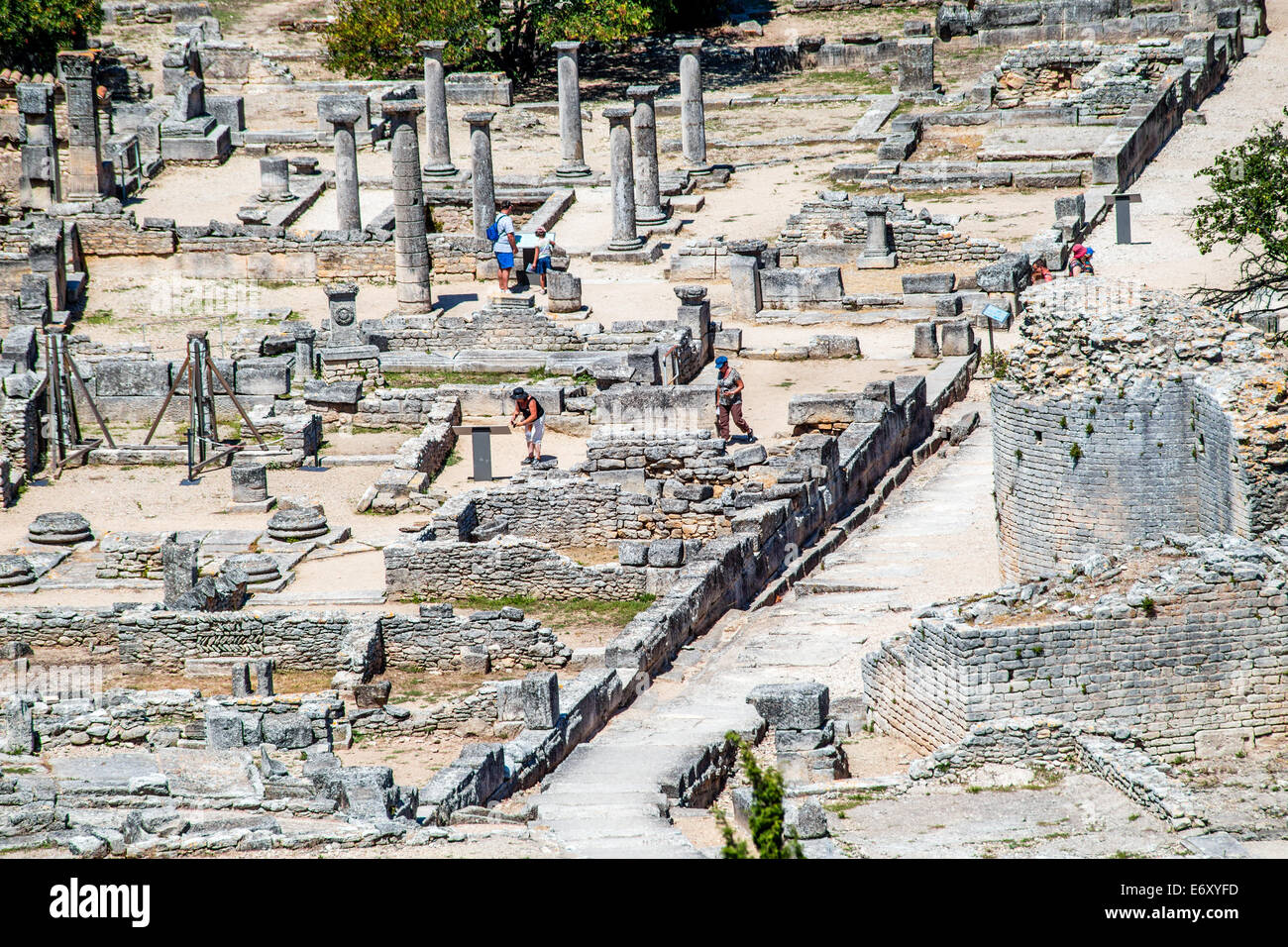 Glanum Roman city ruins at St. Remy de Provence, Provence, France Stock ...
