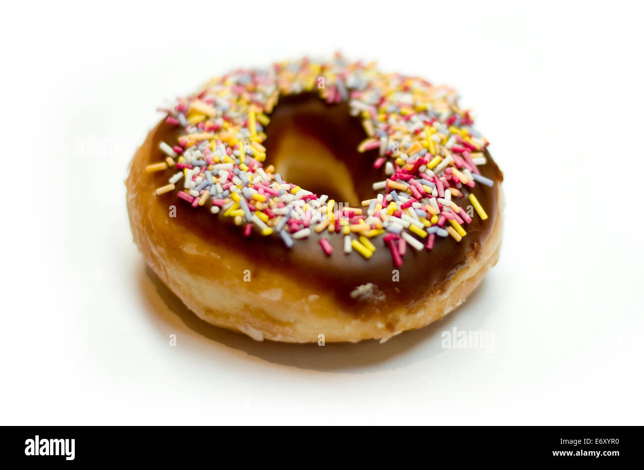 Donut isolated on a white background Stock Photo - Alamy