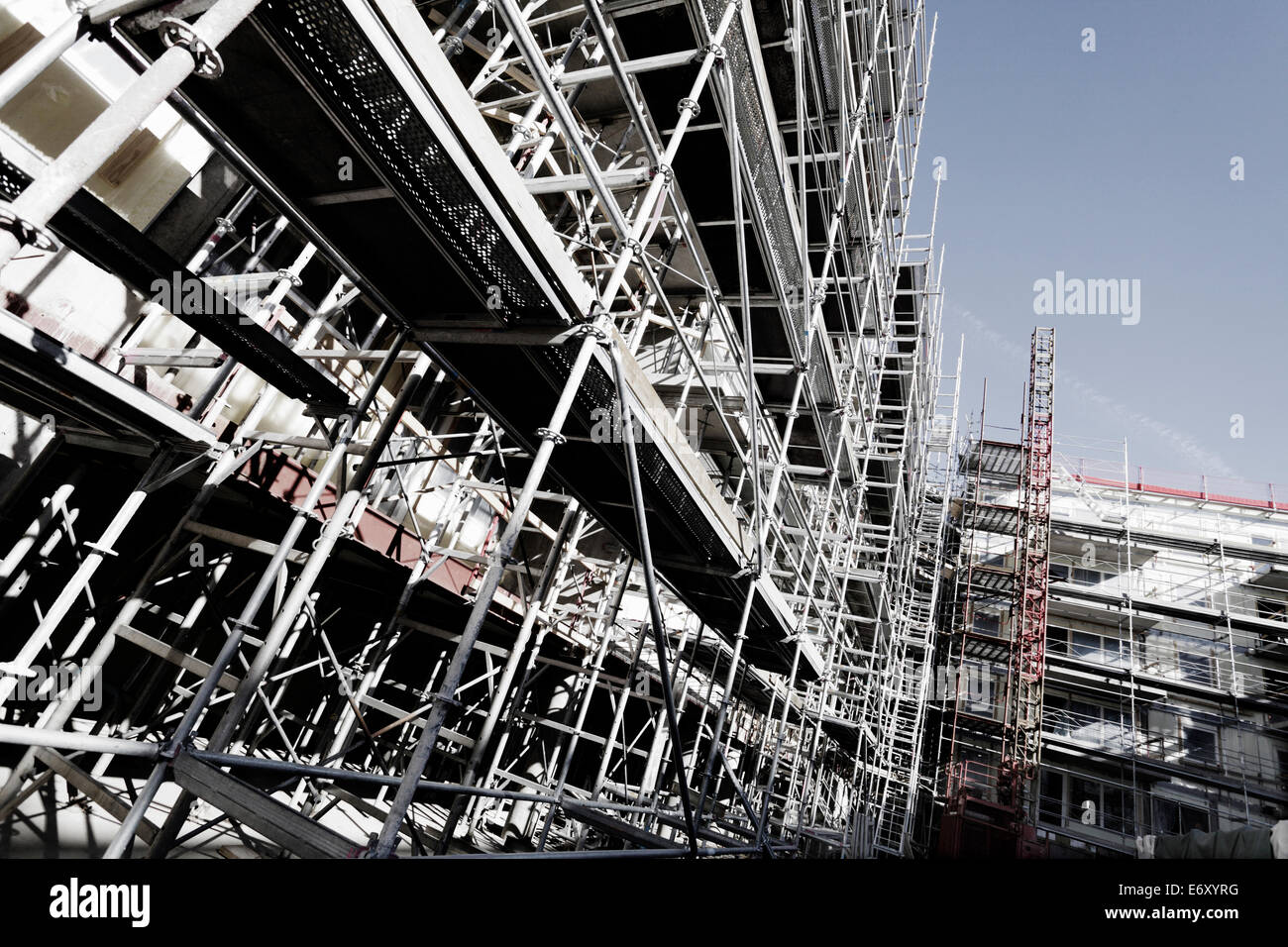 giant scaffolding constructions Stock Photo - Alamy