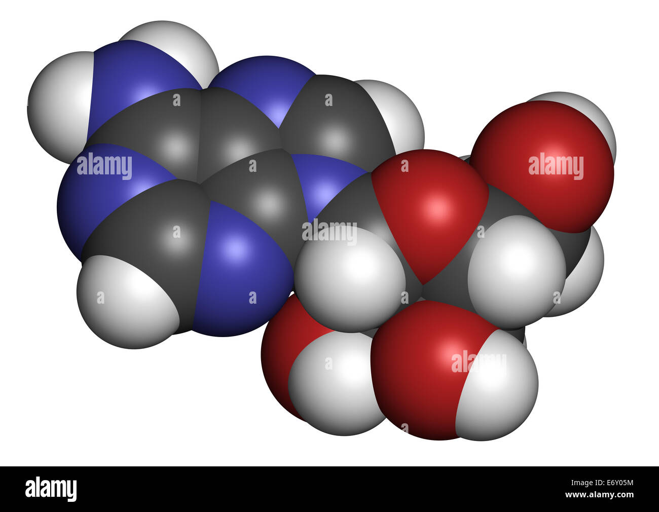 Adenosine (Ado) purine nucleoside molecule. Important component of ATP ...