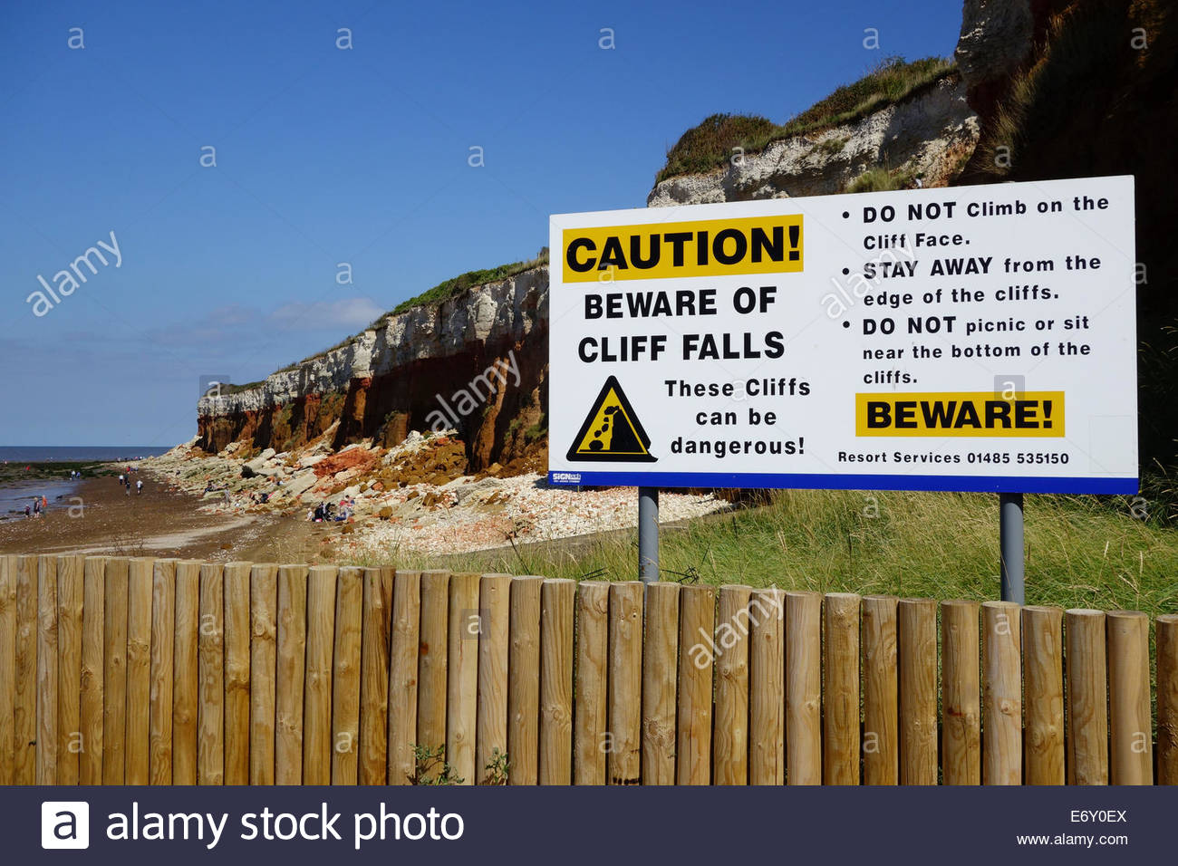 Warning Cliff Falls Danger Sign High Resolution Stock Photography and ...