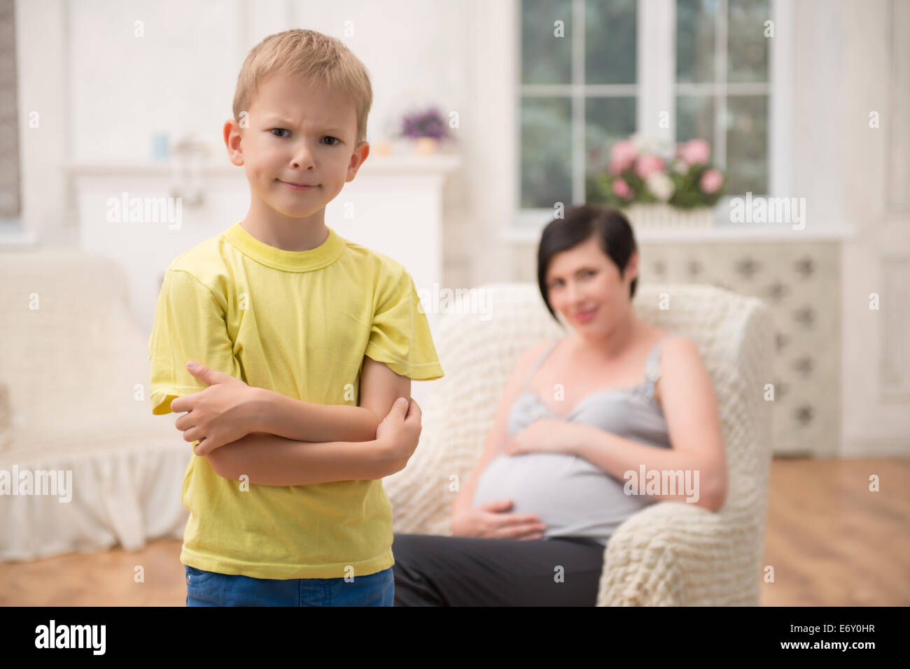 Pregnant woman expecting her baby Stock Photo - Alamy