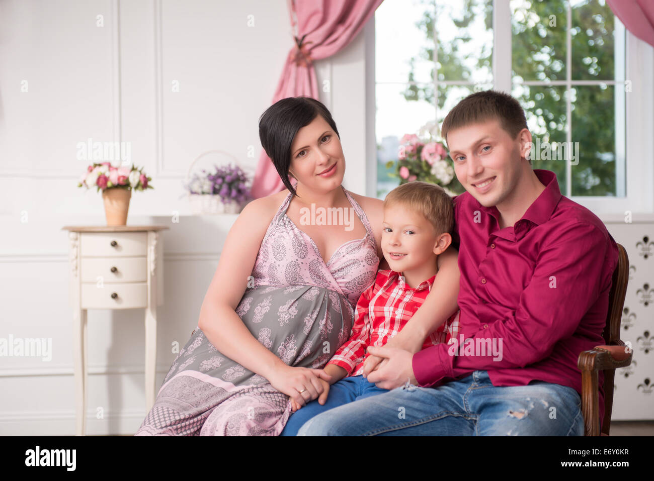Pregnant woman expecting her baby Stock Photo - Alamy