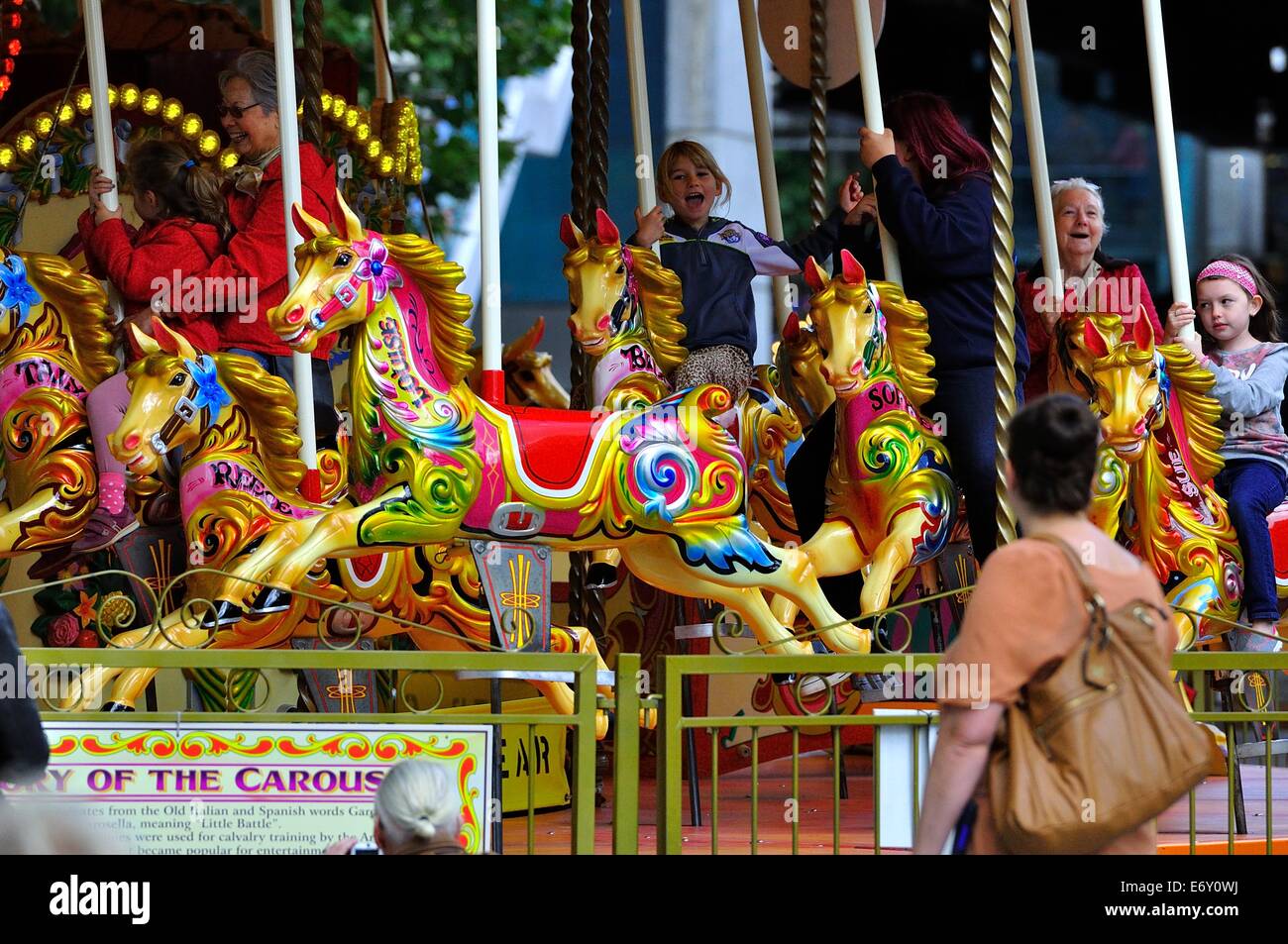 People Fairground Funfair Stock Photos & People Fairground Funfair ...