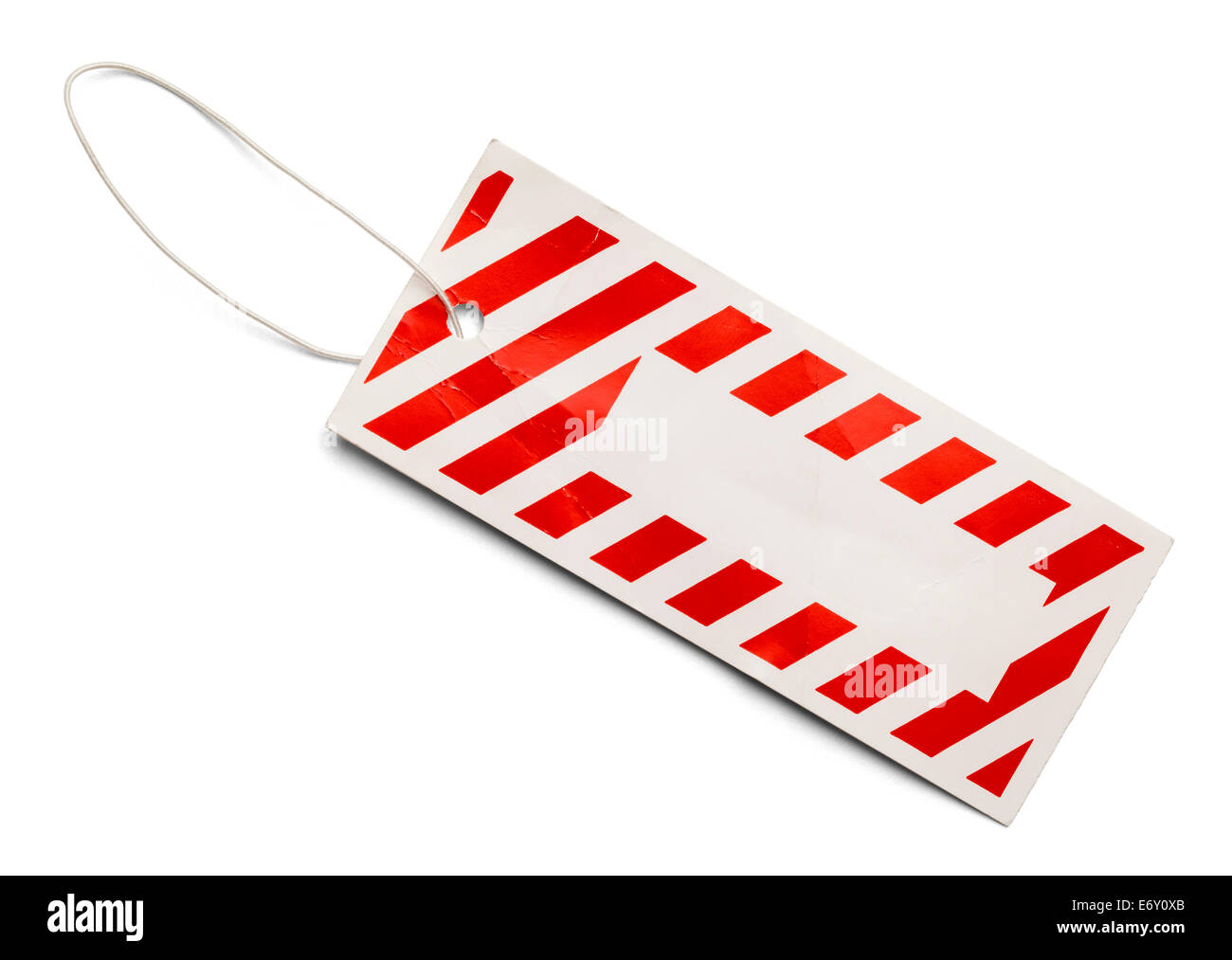 Large Airplane Tag with Copy Space Isolated on White Background Stock ...