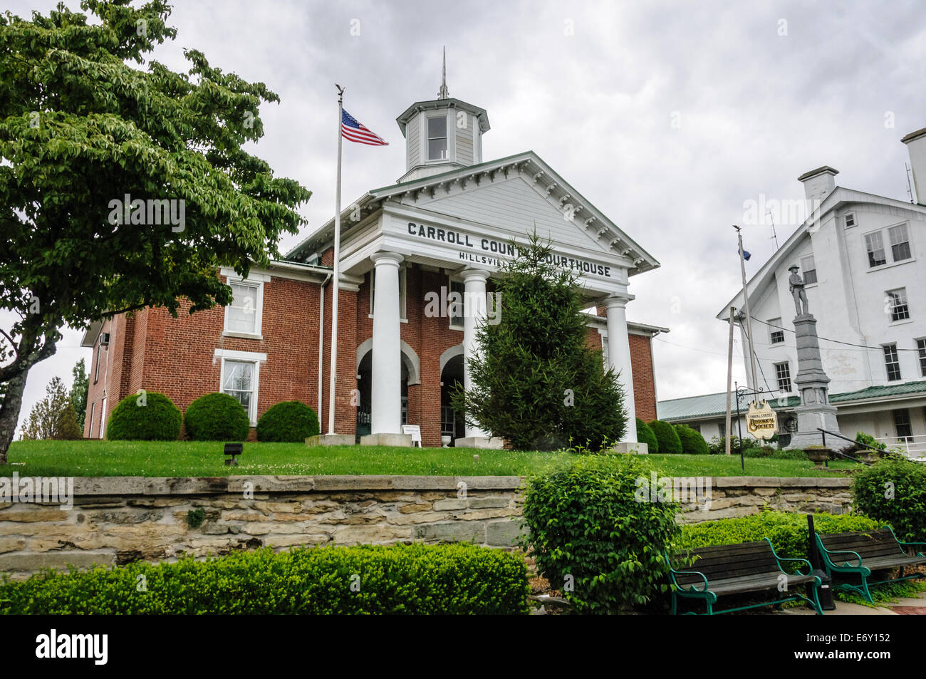 Carroll County Courthouse, 605 Pine Street, Hillsville, Virginia Stock ...
