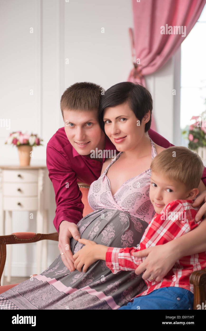 Pregnant woman expecting her baby Stock Photo - Alamy