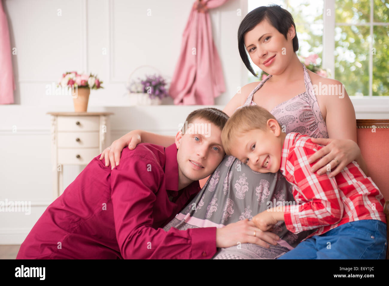 Pregnant woman expecting her baby Stock Photo - Alamy