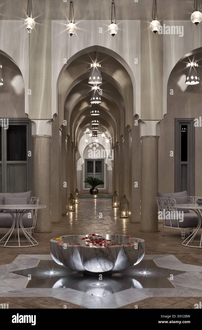 Arched passageway, Riad Nashira, Marrakech, Morocco Stock Photo - Alamy