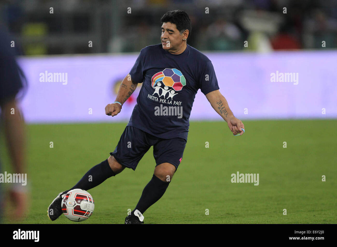 Rome, Italy. 1st Sept, 2014. Football / Soccer: the match for peace in ...