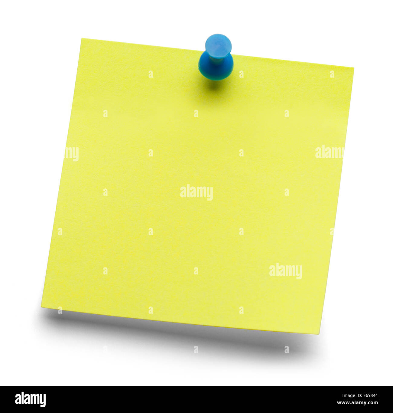 Blank yellow sticky message isolated on a white background Stock Photo ...
