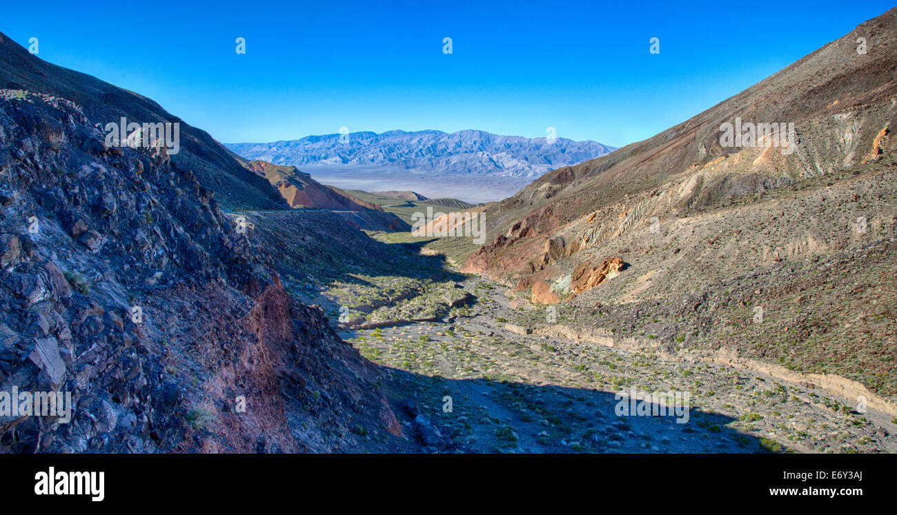 A canyon in the Panamint Range. Death Valley National Park, California ...