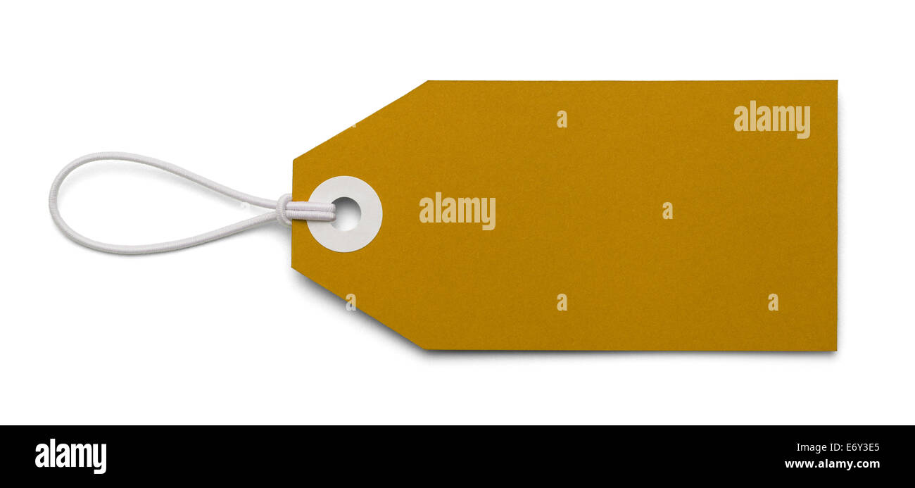 Large Blank Tag with Copy Space Isolated on White Background Stock ...