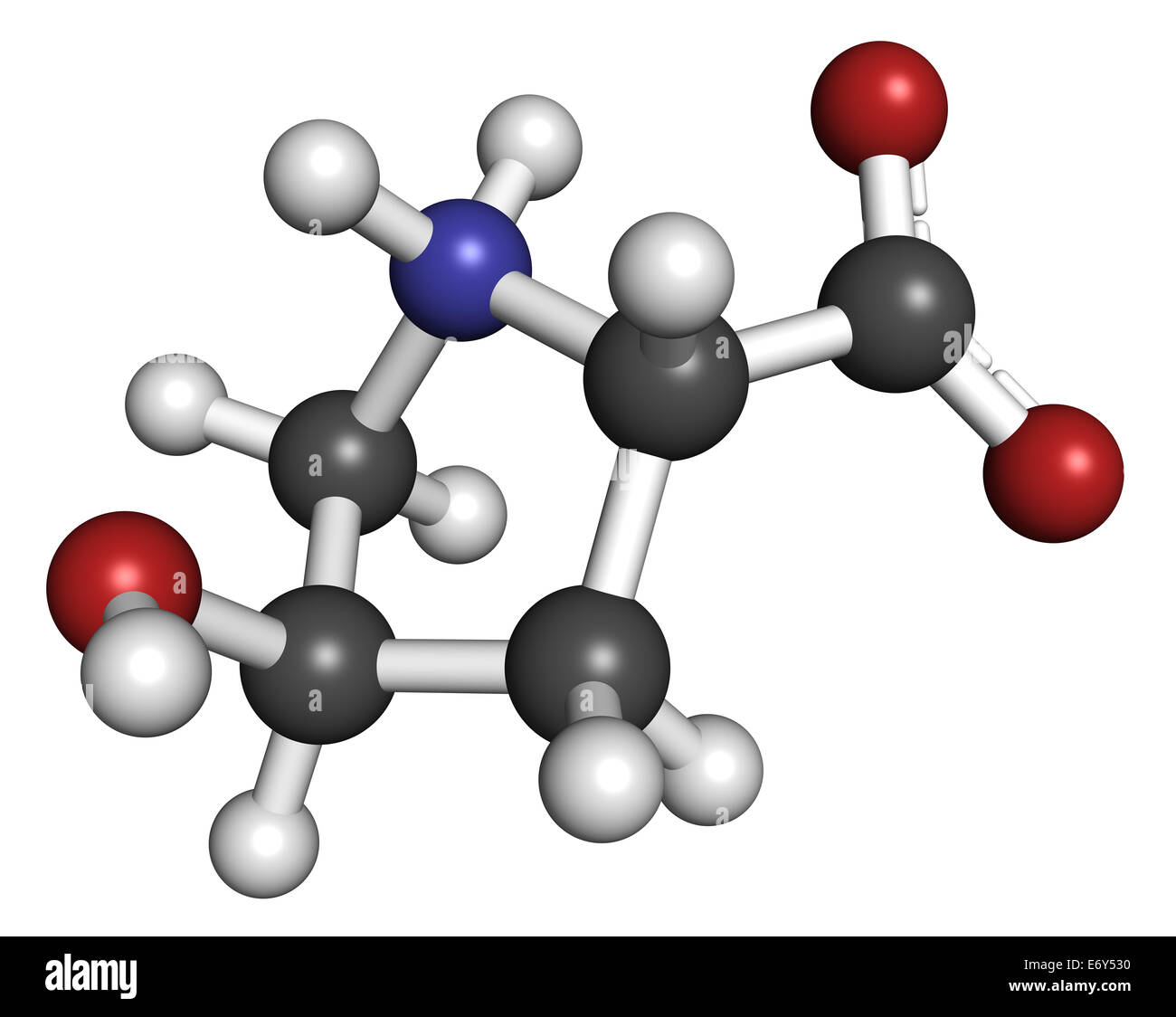 Chemical structure hydroxyproline hyp collagen hi-res stock photography ...