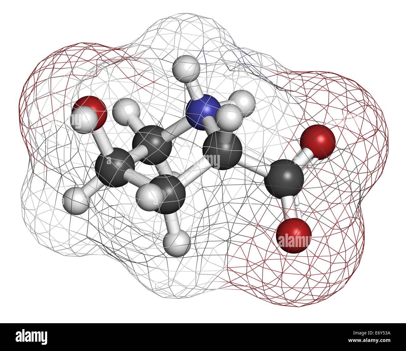 Chemical structure hydroxyproline hyp collagen hi-res stock photography ...