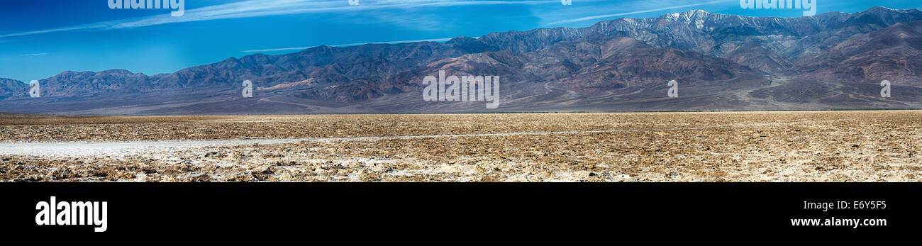 The view from Badwater Basin, The lowest point in the United States ...