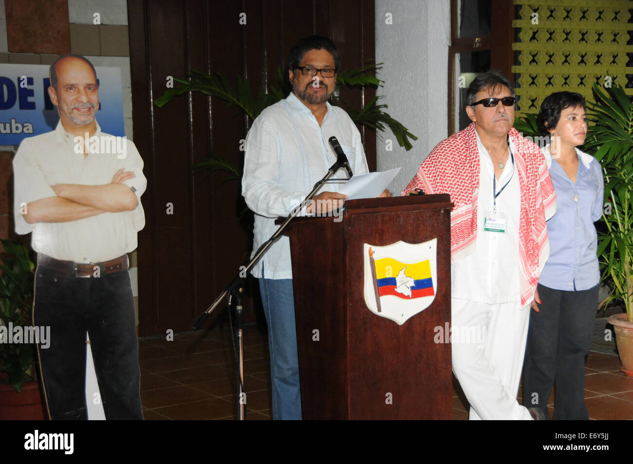 Havana, Cuba. 1st Sep, 2014. Luciano Marin Arango (C), also known as ...