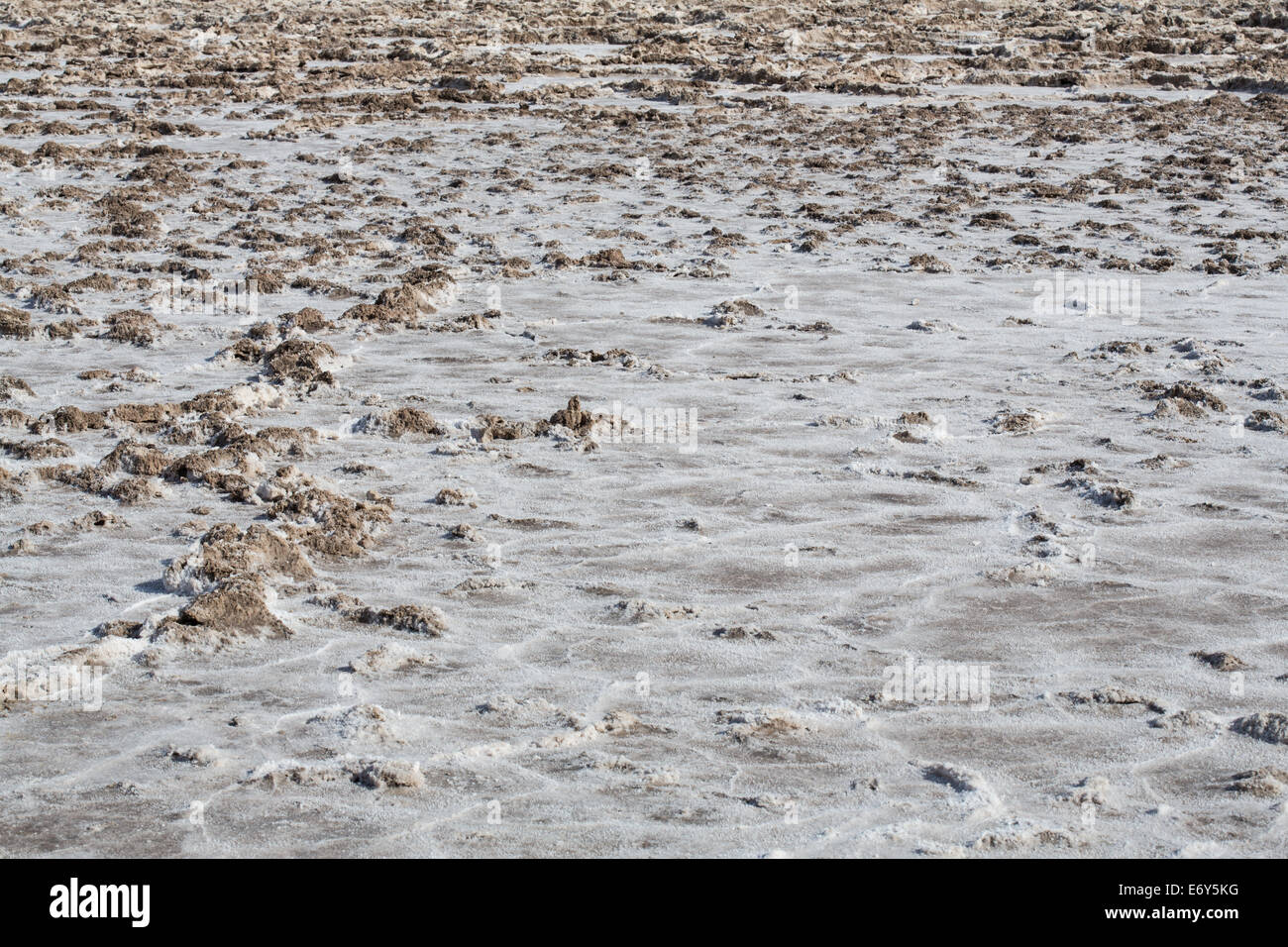 Salt Crystal formations on the floor of Death Valley National Park ...