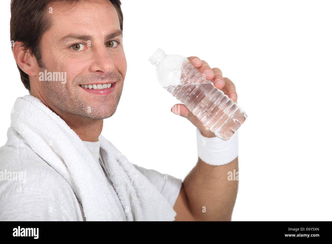 Man drinking water Stock Photo - Alamy