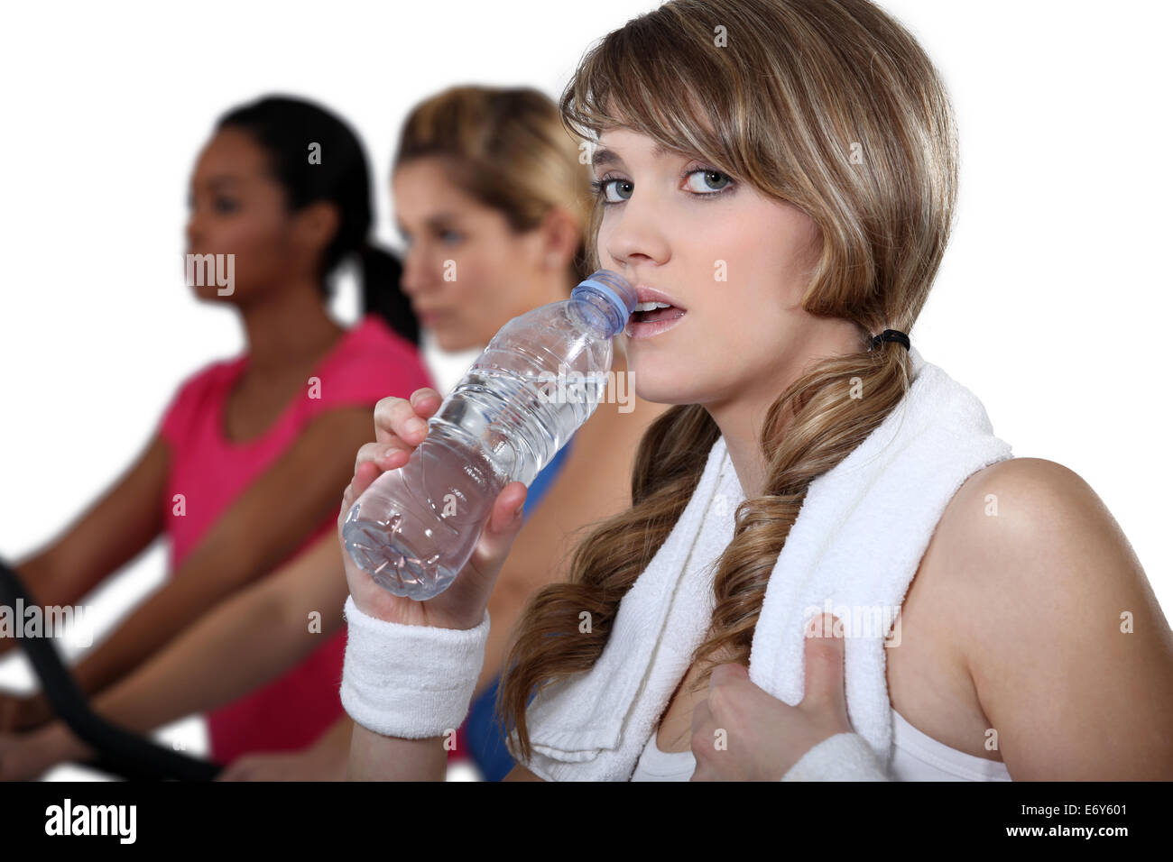 Women in fitness club Stock Photo - Alamy