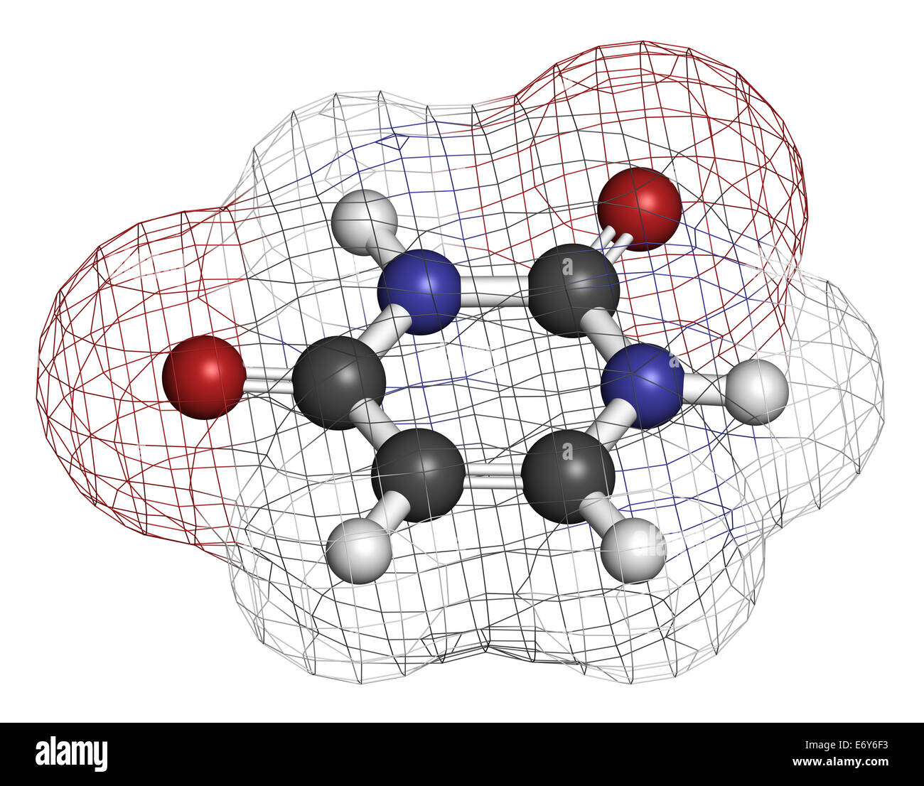 Uracil (U) nucleobase molecule. Present in ribonucleic acid (RNA ...