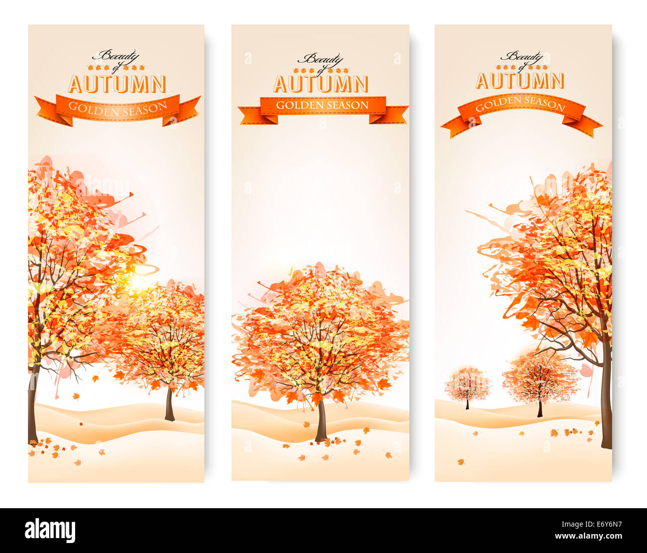 Bright autumn banners hi-res stock photography and images - Alamy