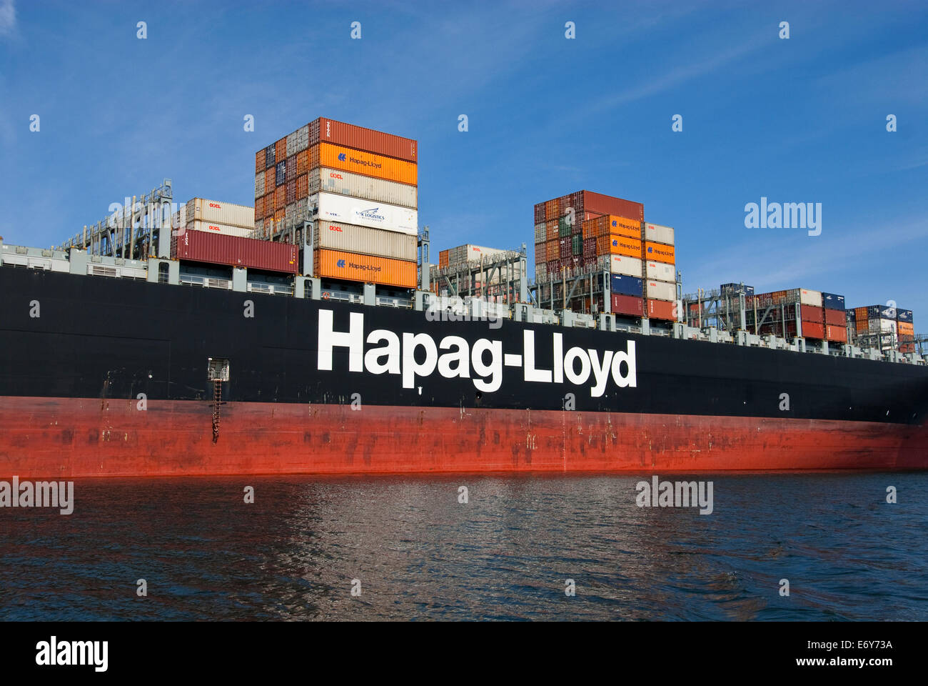 Container Ship Seattle Express Anchored In Elliott Bay Seattle ...