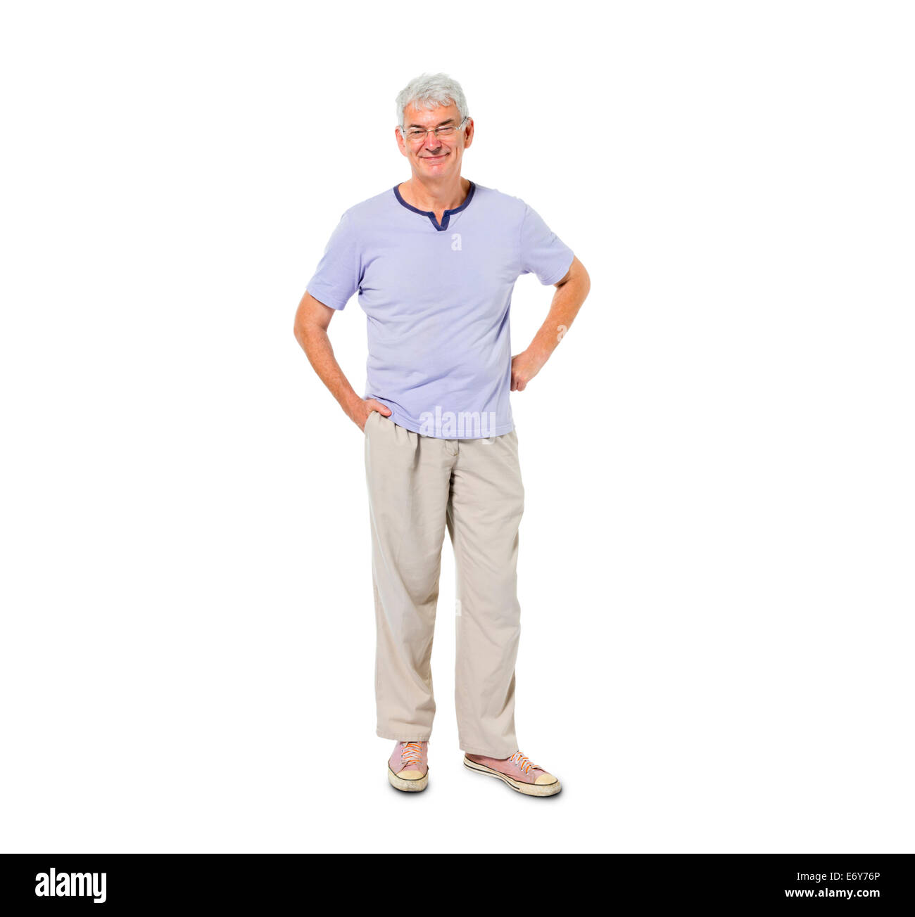 Senior man standing on Cut Out Stock Images & Pictures - Alamy