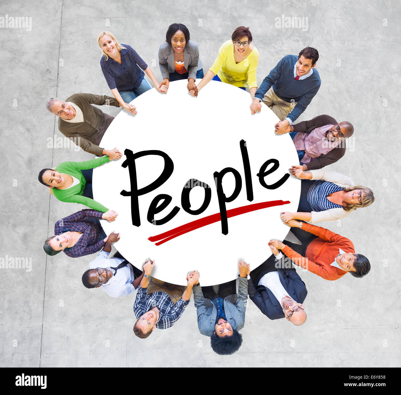 Colourful people circle hi-res stock photography and images - Alamy