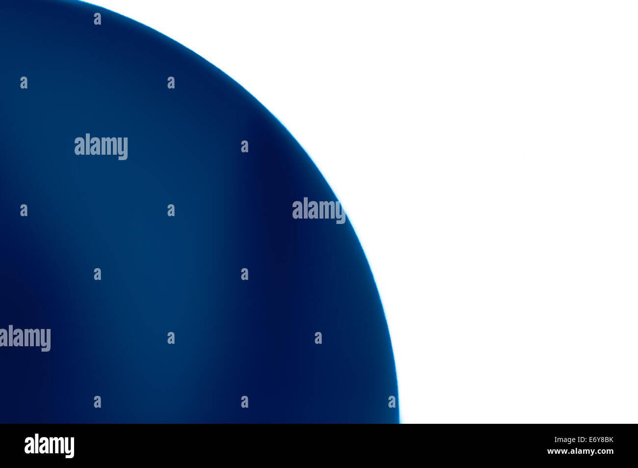 Abstract of a deep blue semi-circle on white background Stock Photo - Alamy