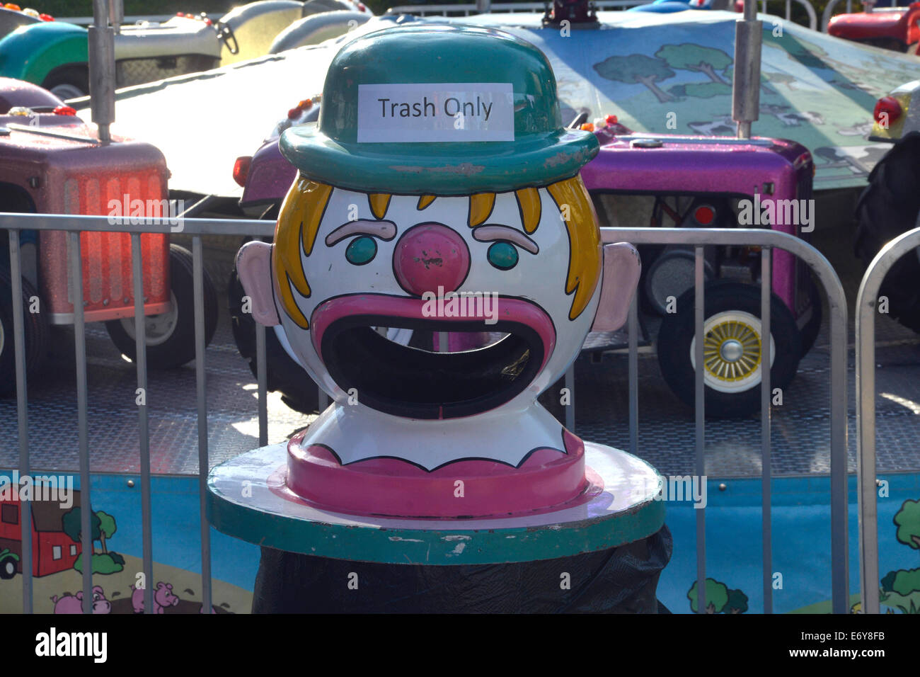 Unusual looking trash can Stock Photo - Alamy