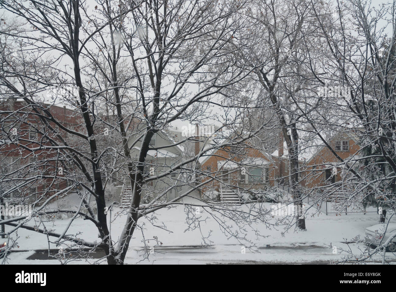 Chicago winter snow hi-res stock photography and images - Alamy