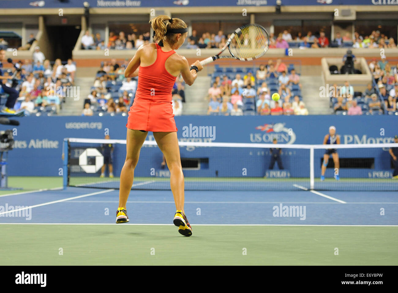 Flushing Meadows, New York, USA. 01st Sep, 2014. US Open tennis championships. Aleksandra Krunic ...