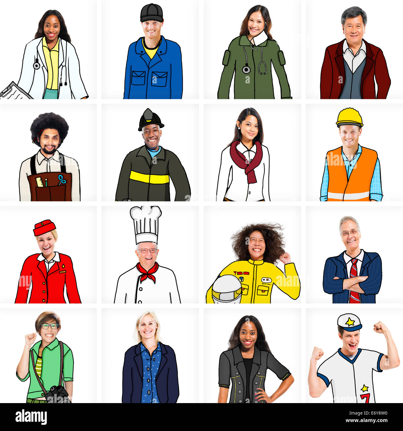 Diverse People in Professional Occupation Concept Stock Photo - Alamy