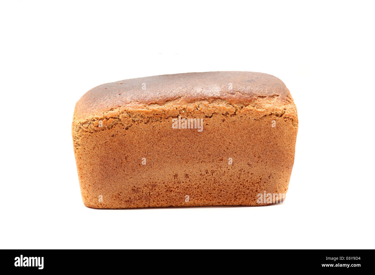 Black rye bread on white background Stock Photo - Alamy