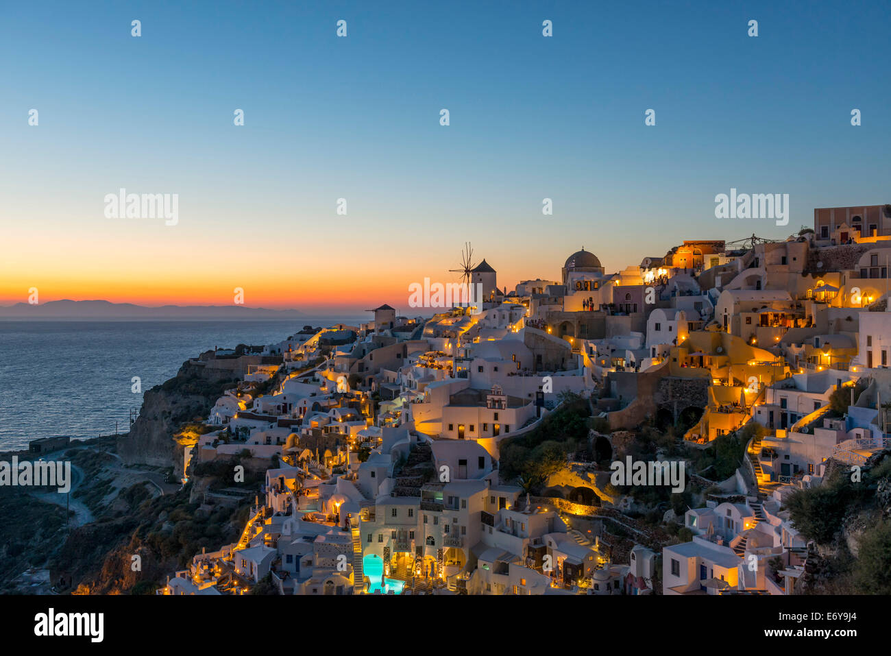 Summer sunset greece hi-res stock photography and images - Alamy