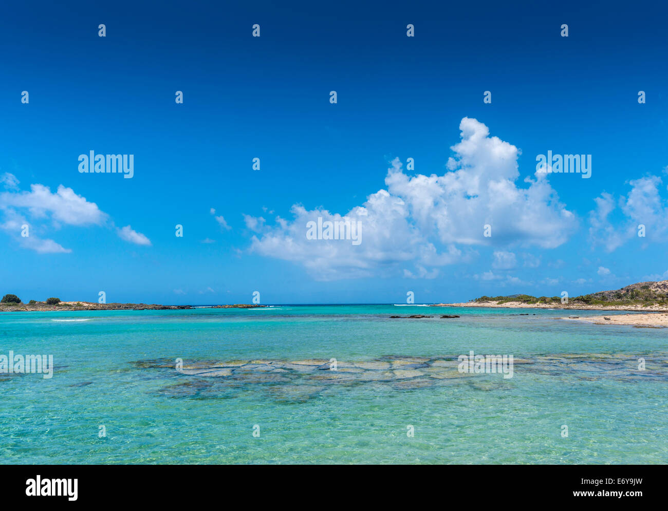 Beautiful Sea And Blue Sky Stock Photo - Alamy
