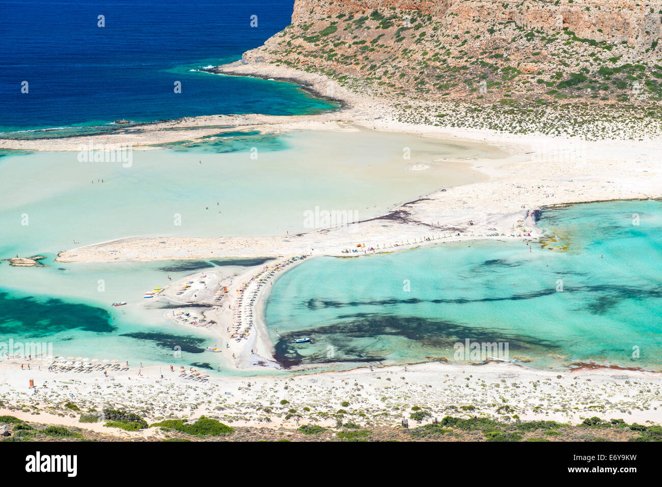The Beautiful Gramvousa Island And The Balos Lagoon In Crete, Greece ...