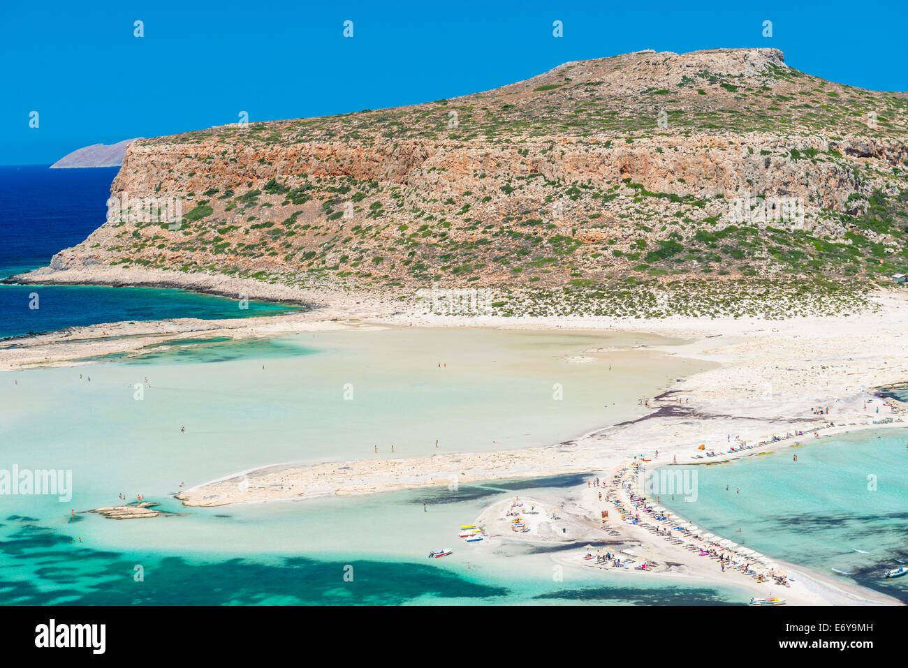 The Beautiful Gramvousa Island And The Balos Lagoon In Crete, Greece ...