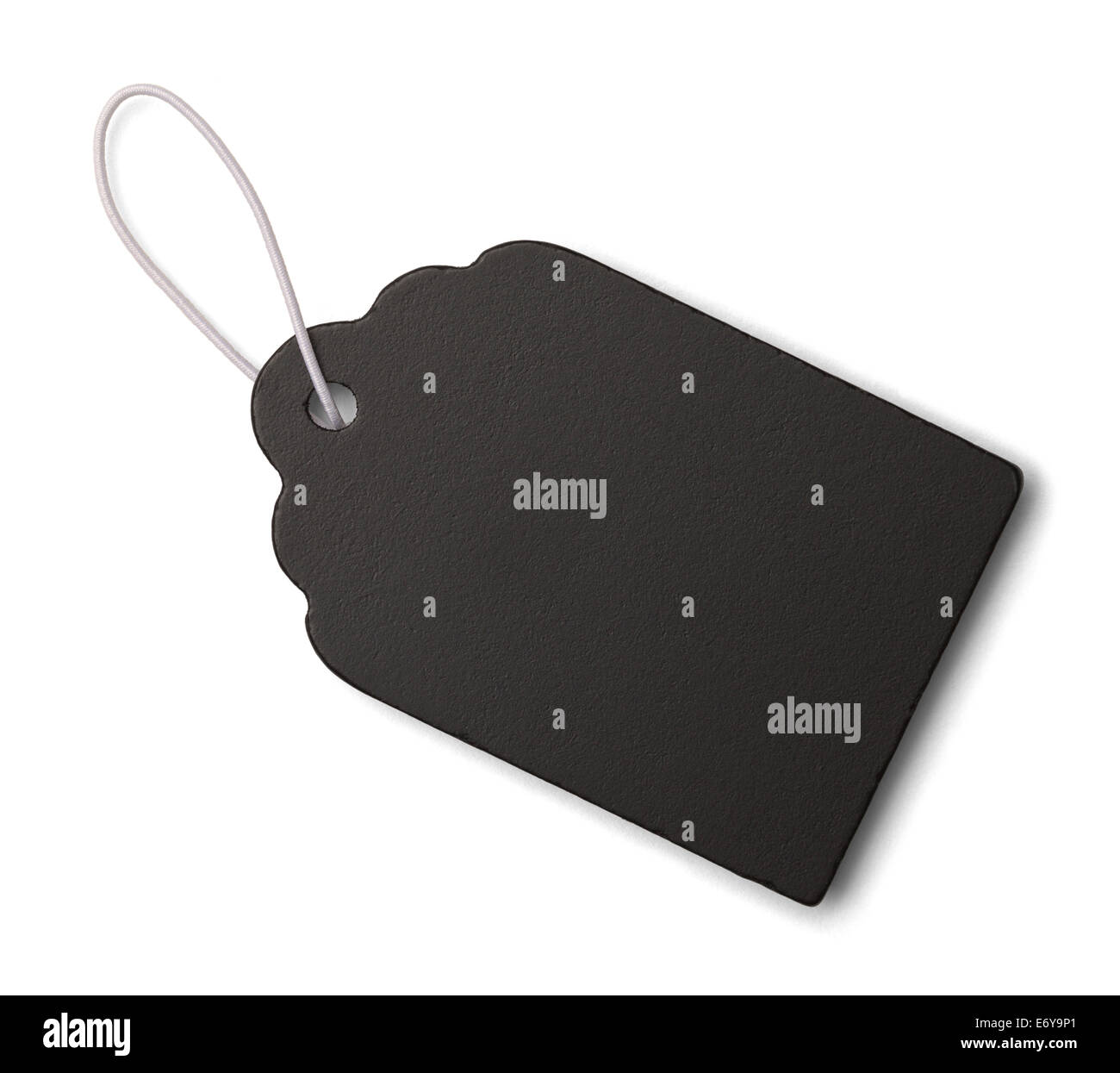 Black Slate Tag with Copy Space Isolated on White Background Stock ...