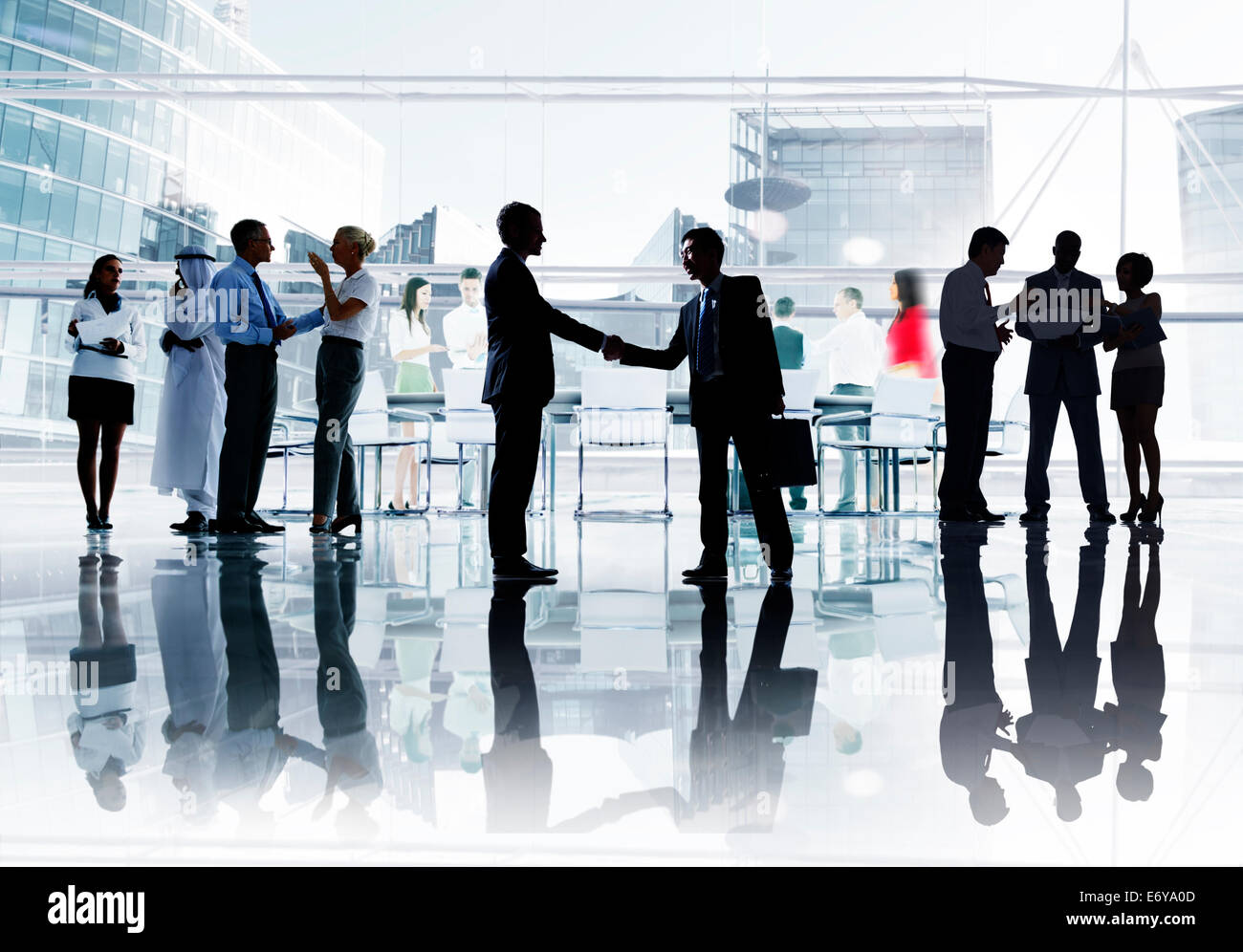 Business People Working in an Office Building Stock Photo - Alamy