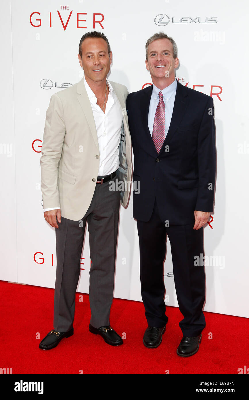 Producers Frank Smith and Chip Flaherty attend "The Giver" premiere at ...