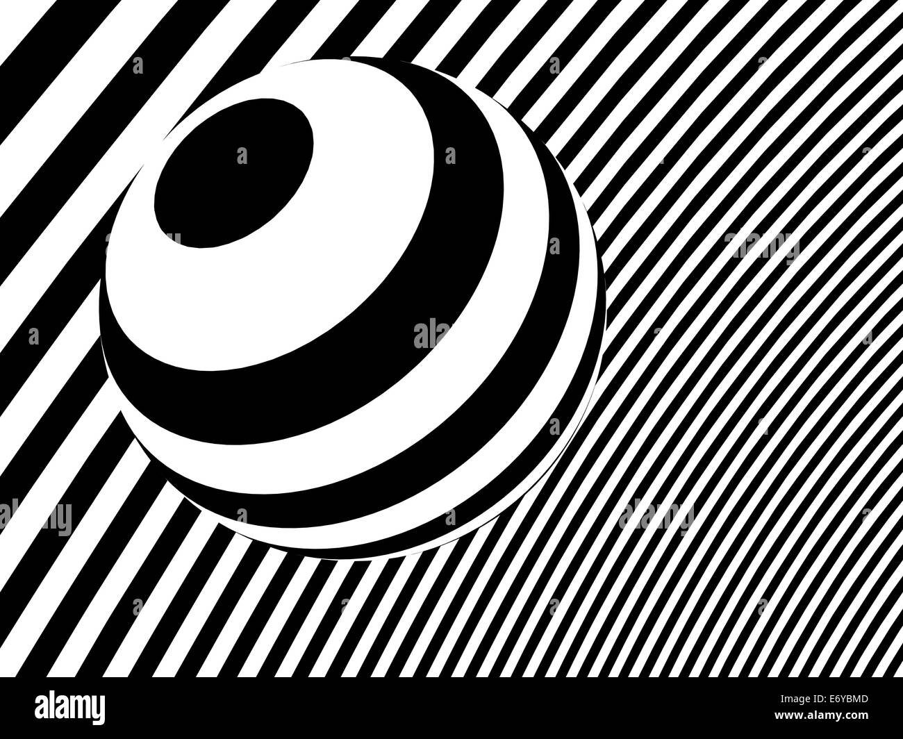 Striped sphere Black and White Stock Photos & Images - Alamy