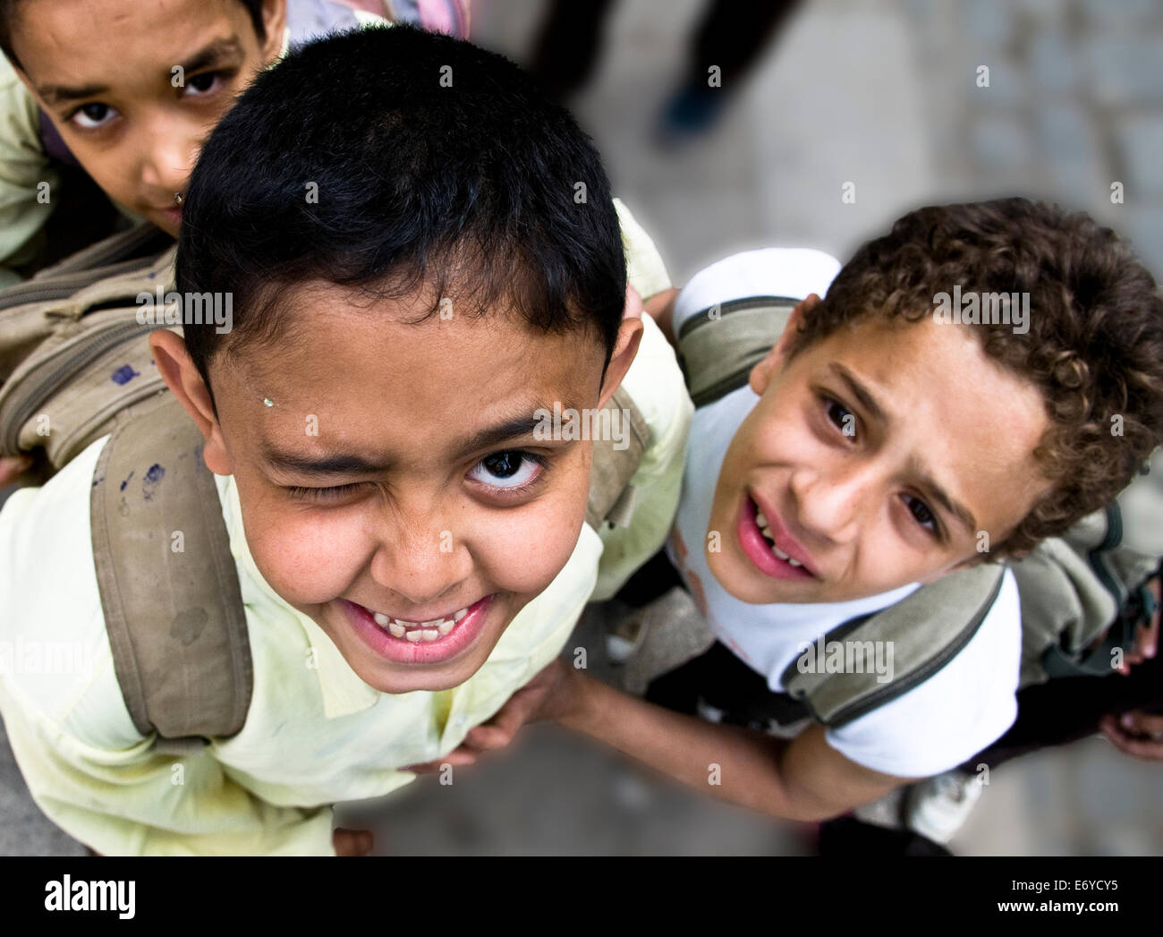Boy winking hi-res stock photography and images - Alamy