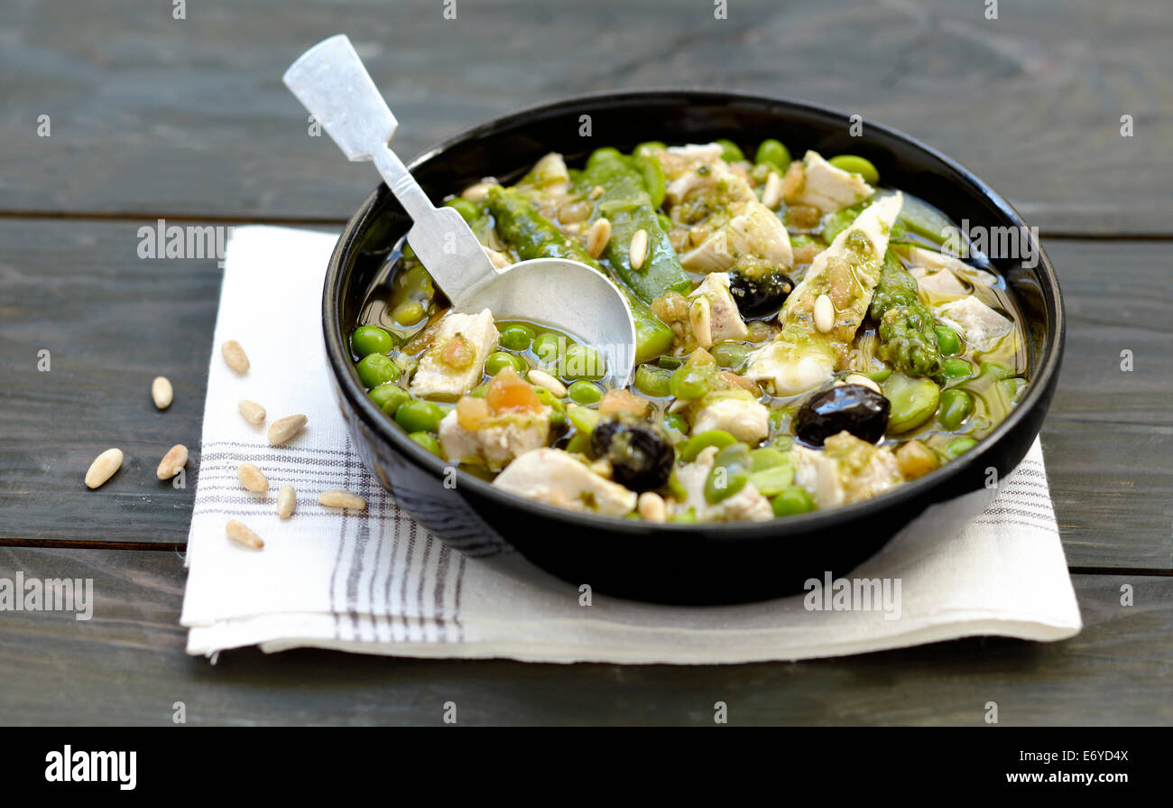 Galinette with pistou Stock Photo - Alamy