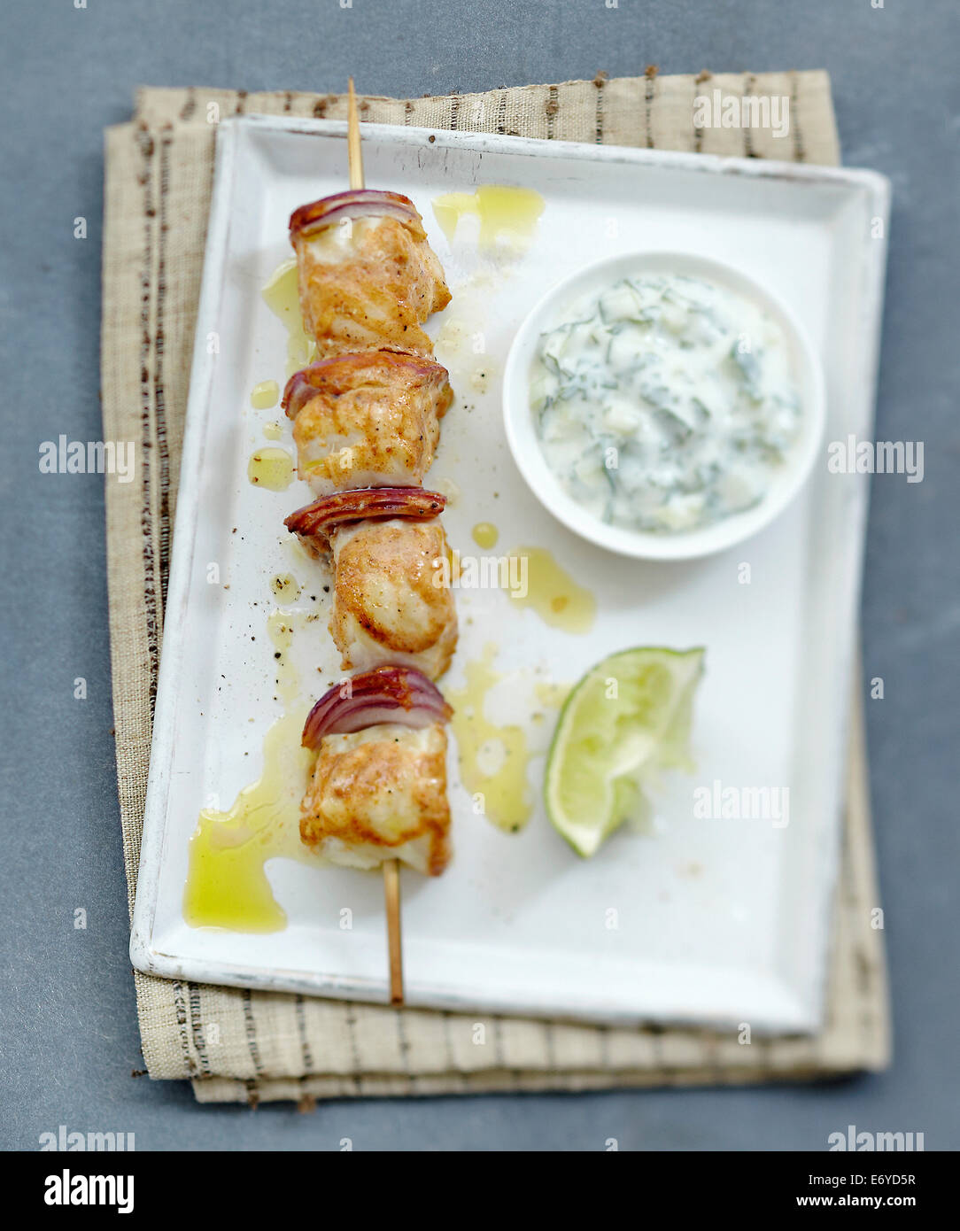 Fish brochettes hi-res stock photography and images - Alamy