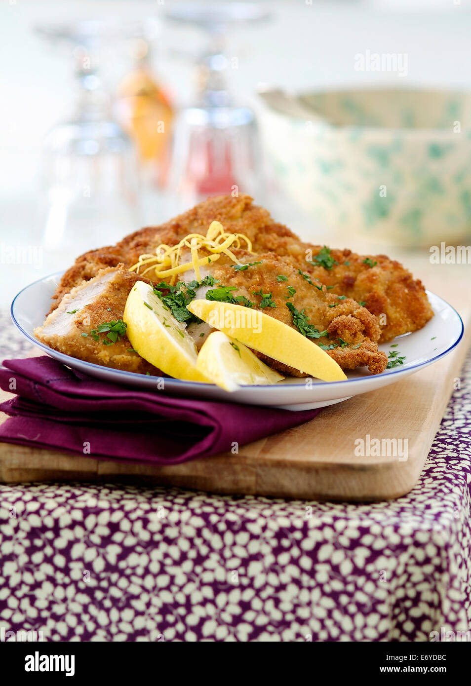 Breaded escalopes hi-res stock photography and images - Alamy