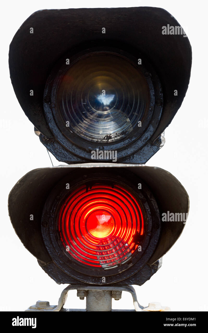Train stop red signal hi-res stock photography and images - Alamy