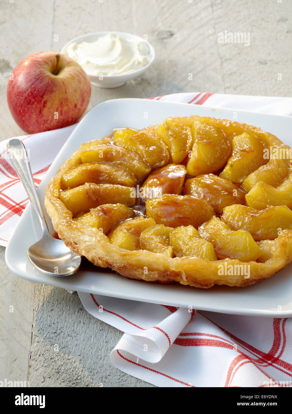 Apple tatin tart Stock Photo - Alamy